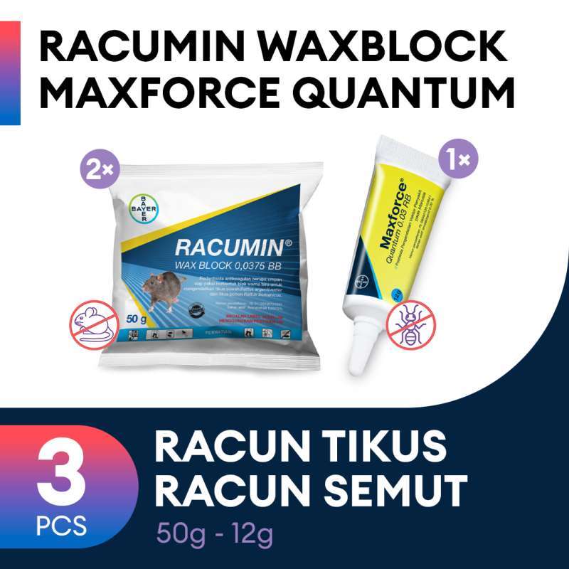 Jual Bayer Paket Racun Tikus [2 pcs Racumin/ 1 pc Quantum] di Seller ...