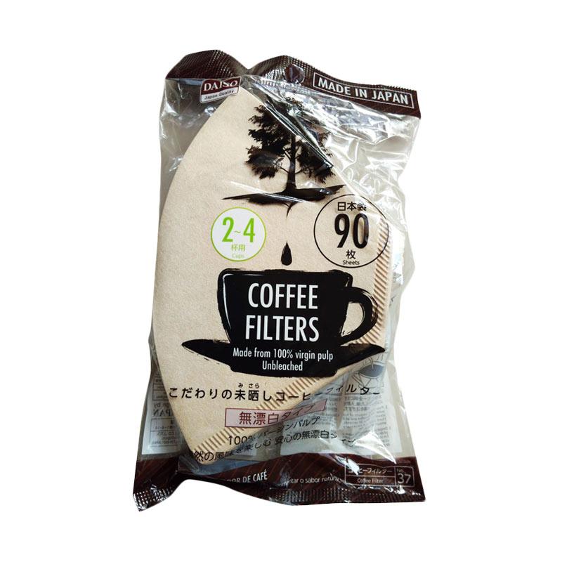 Jual Daiso Coffee Paper Filter Kertas Penyaringan Kopi [90 Pcs] - Krem ...