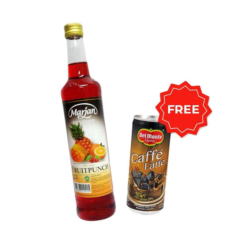 Jual Marjan Fruit Punch Sirup [460 mL] + Free Del Monte Coffee Drink ...