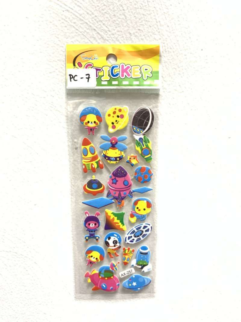 Jual STICKER TIMBUL 3D MOTIF KARAKTER STIKER LUCU STIKER ABJAD HURUF ...
