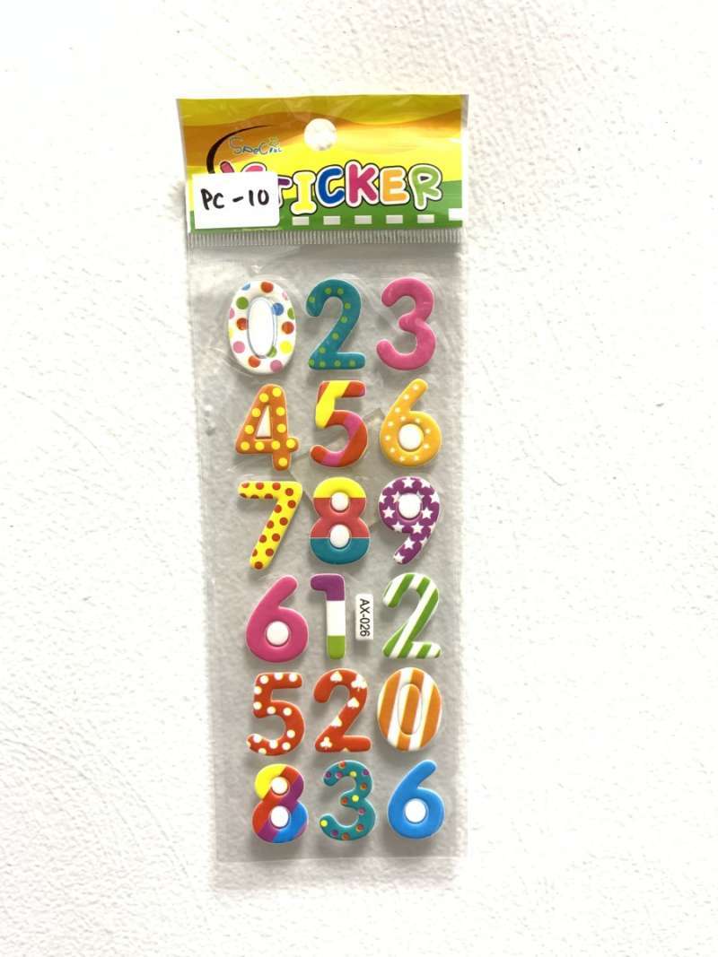 Jual Sticker Timbul 3d Motif Karakter Stiker Lucu Stiker Abjad Huruf ...