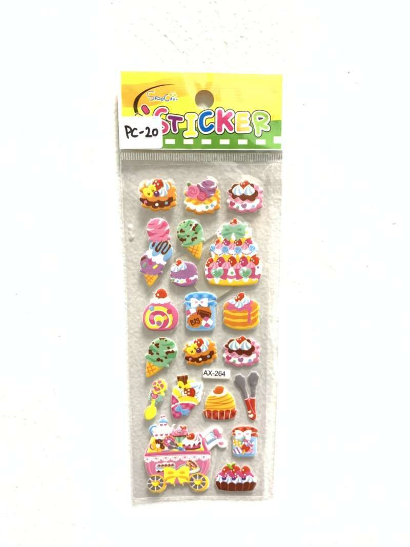 Jual STICKER TIMBUL 3D MOTIF KARAKTER STIKER LUCU STIKER ABJAD HURUF ...