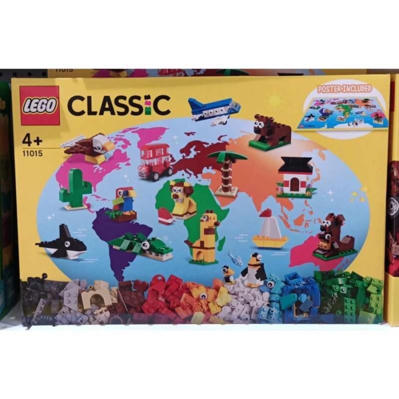 Jual sale mainan: Lego Creator World Map Poster 11015 Original di ...