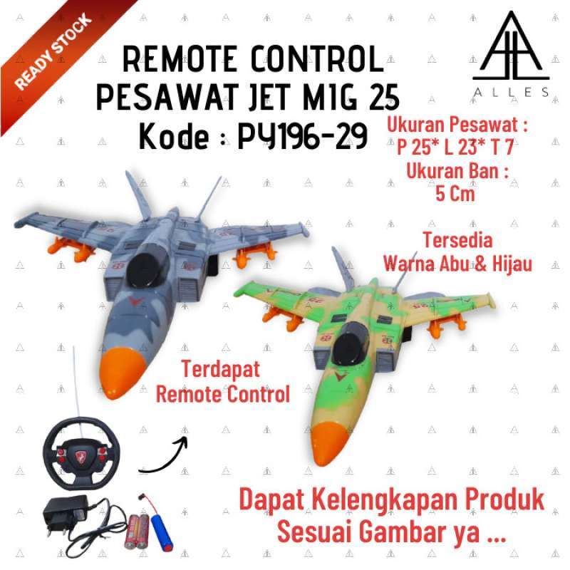 Promo Mainan Anak Remote Control Pesawat JET/ RC Pesawat PY196-29 ...