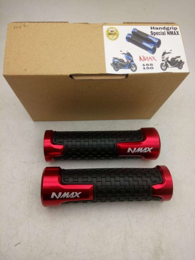 Jual Nmax Grip Stang Motor Bahan Karet Gel Aluminum Dengan Logo Untuk ...