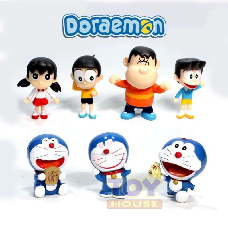 Jual MAINAN ANAK FIGURE DORAEMON NOBITA GIAN SHIZUKA SUNEO SET OF 7 di ...