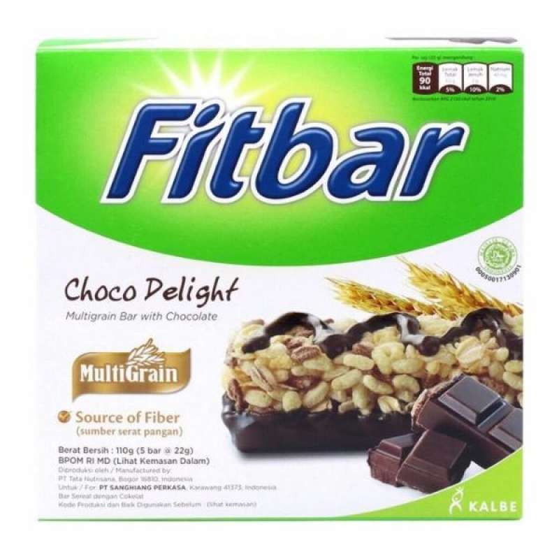 Jual FITBAR Chocolate Healthy Snack Source of Fiber 20gr Fit-Bar ...
