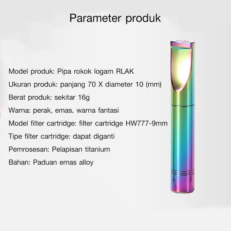Jual Pipa Rokok Logam Alat Merokok Smoking Set Dengan Filter Cartridge ...