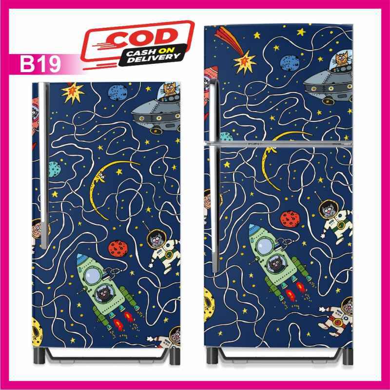 Promo STIKER KULKAS MOTIF RUANG ANGKASA VECTOR KODE B19 Diskon 59% di ...