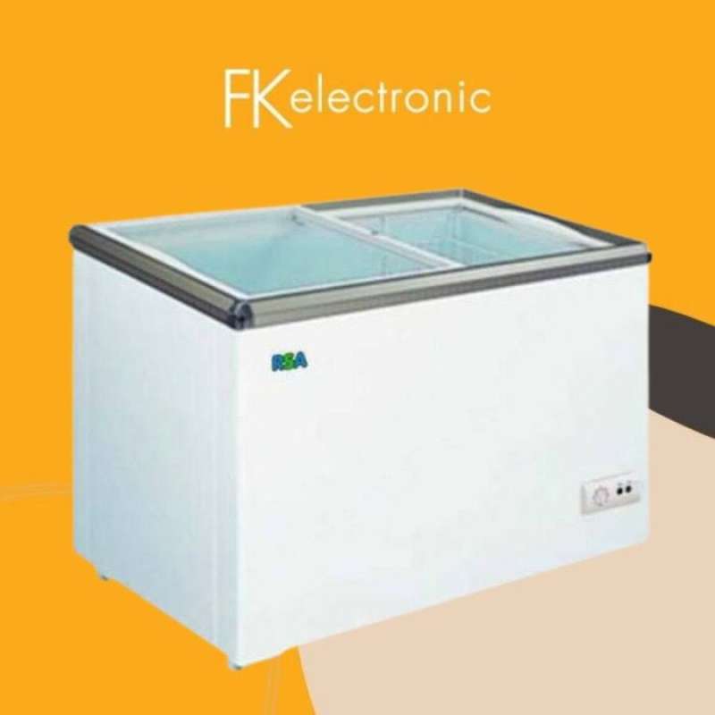 Jual RSA SLIDING FLAT GLASS FREEZER XS-320/ CHEST FREEZER RSA XS 320 di ...