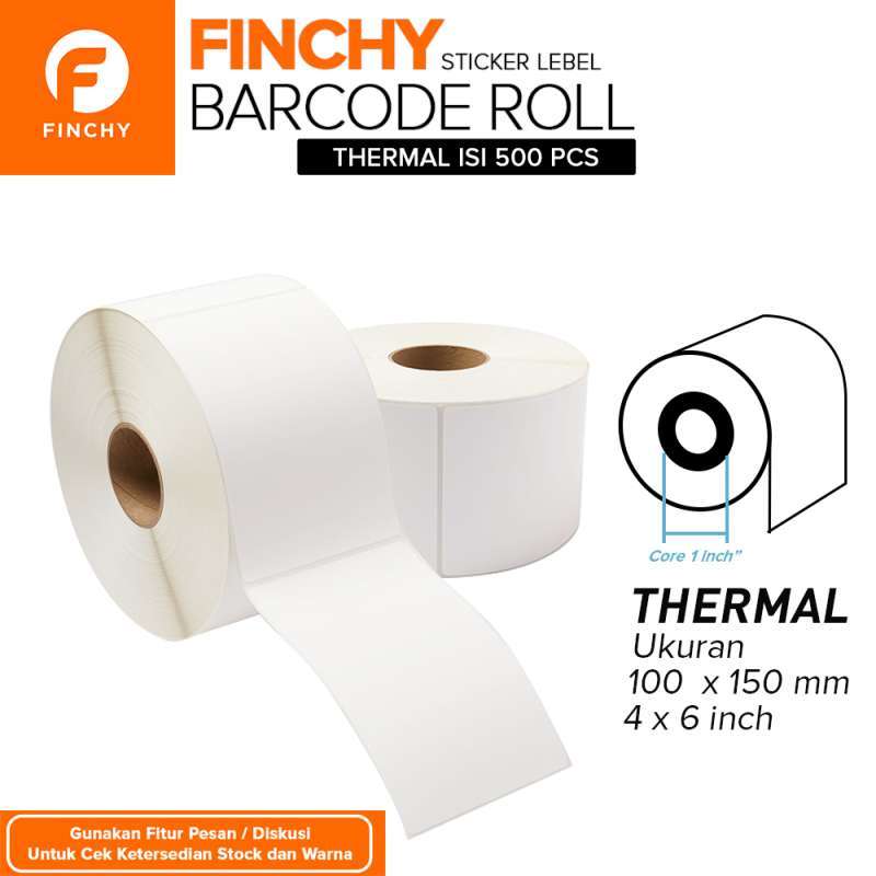 Jual Label Sticker Thermal Barcode 100 X150 Mm Original Harga Termurah ...