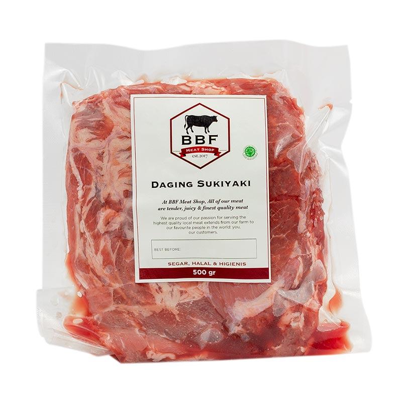 Jual BBF Meatshop Beef Slice Less Fat Daging Sukiyaki [500 g] di Seller ...