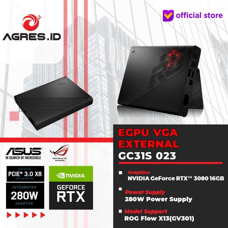 Jual Egpu Vga External Asus Rog Flow X13 Xg Mobile Rtx3080 16gb Gc31s ...