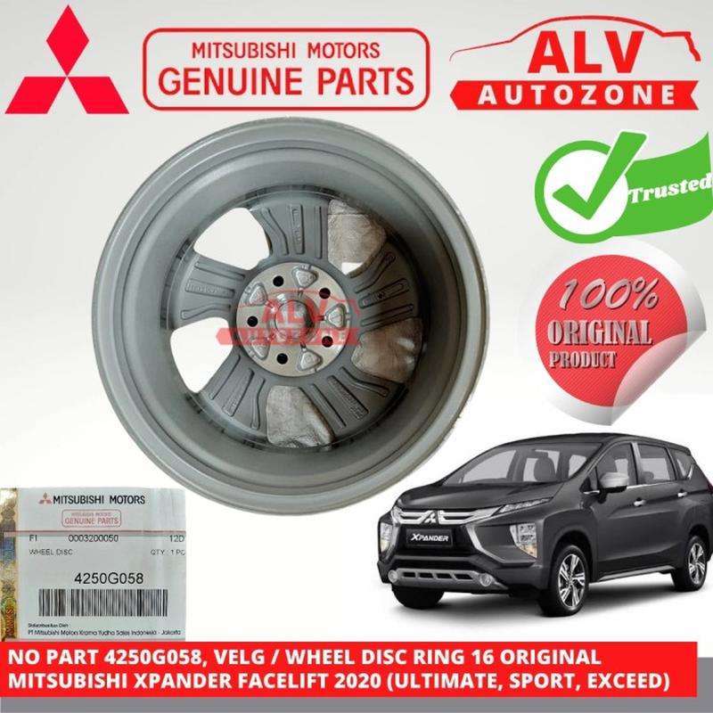 Jual Velg Veleg Ring 16 Original Mitsubishi Xpander Facelift 4250G058 ...