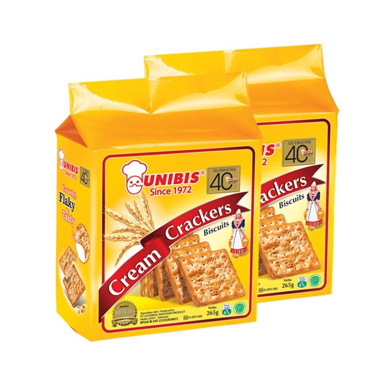 Jual UNIBIS Cream Crackers Biskuit [265 g/ 2 pcs] di Seller Yuki ...