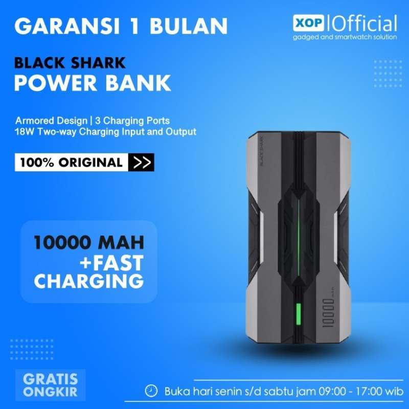 Promo Black Shark Powerbank 10000 mAh Quick Charge Original Diskon 40% ...