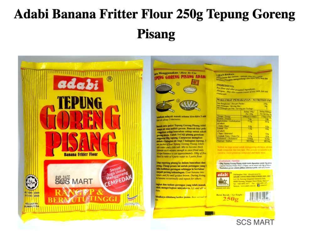 Jual Tepung Bumbu Goreng Pisang Adabi 250g Di Seller Toko Dewi ...
