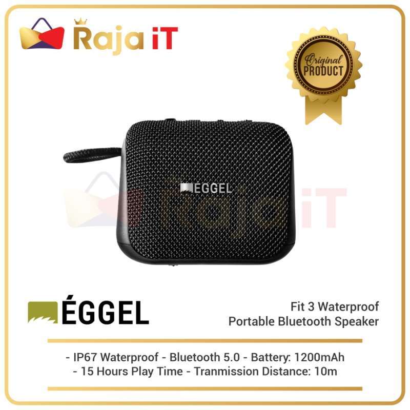 Jual EGGEL Fit 3 Speaker Waterproof Portable Bluetooth Speaker di ...