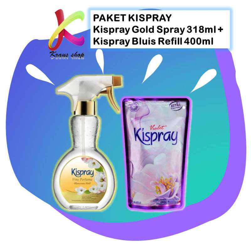 Jual Paket Kispray Gold Spray + Violet Refill 300ml Di Seller Kraus ...