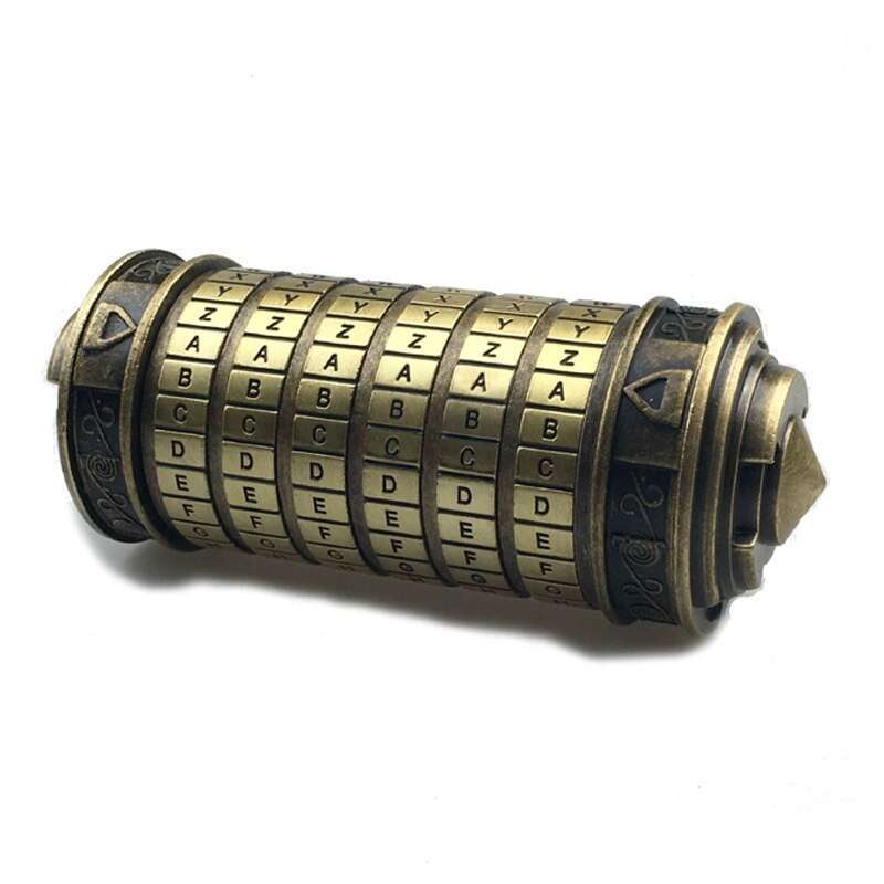 Jual WZYDTC Kripteks Logam Leonardo da Vinci Kode Huruf Metal Cryptex ...