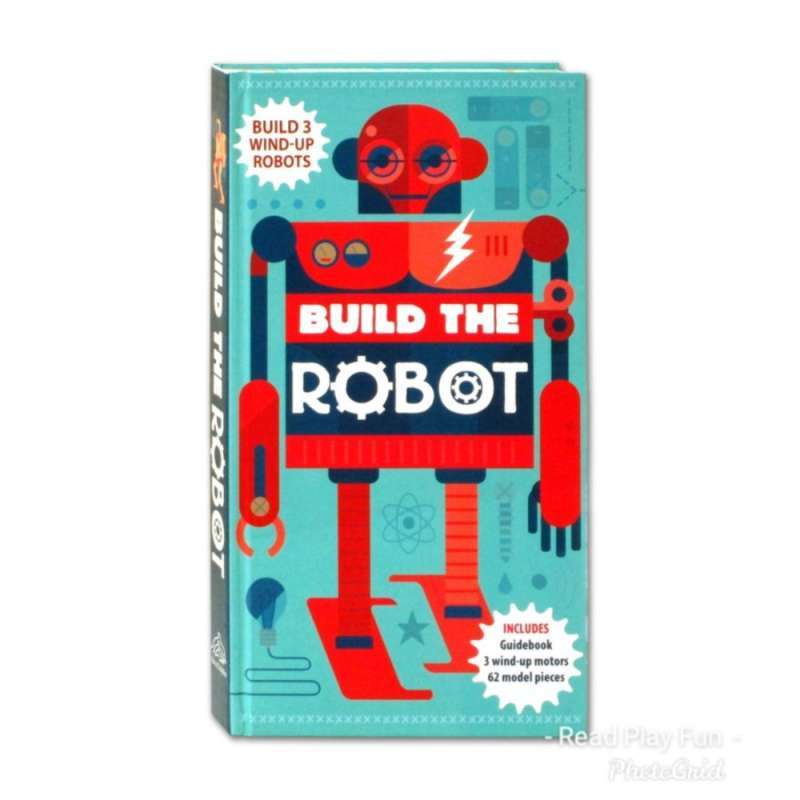Jual Build The Robot Includes Guidebook, 3 wind-up motors, 62 model ...