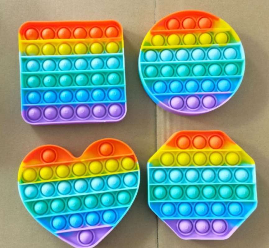 Jual Oppolia Mainan Pop It Rainbow Pop It Murah Rainbow Unicorn Fidget ...