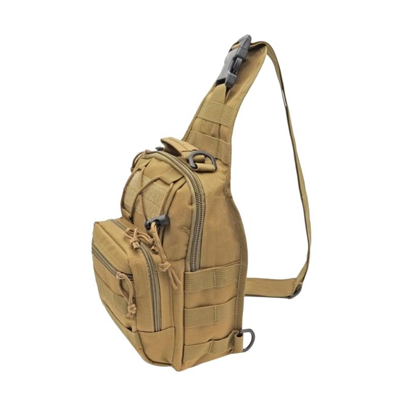 Jual Silver Knight Army High Density Cordura Tas Selempang - Coklat di ...