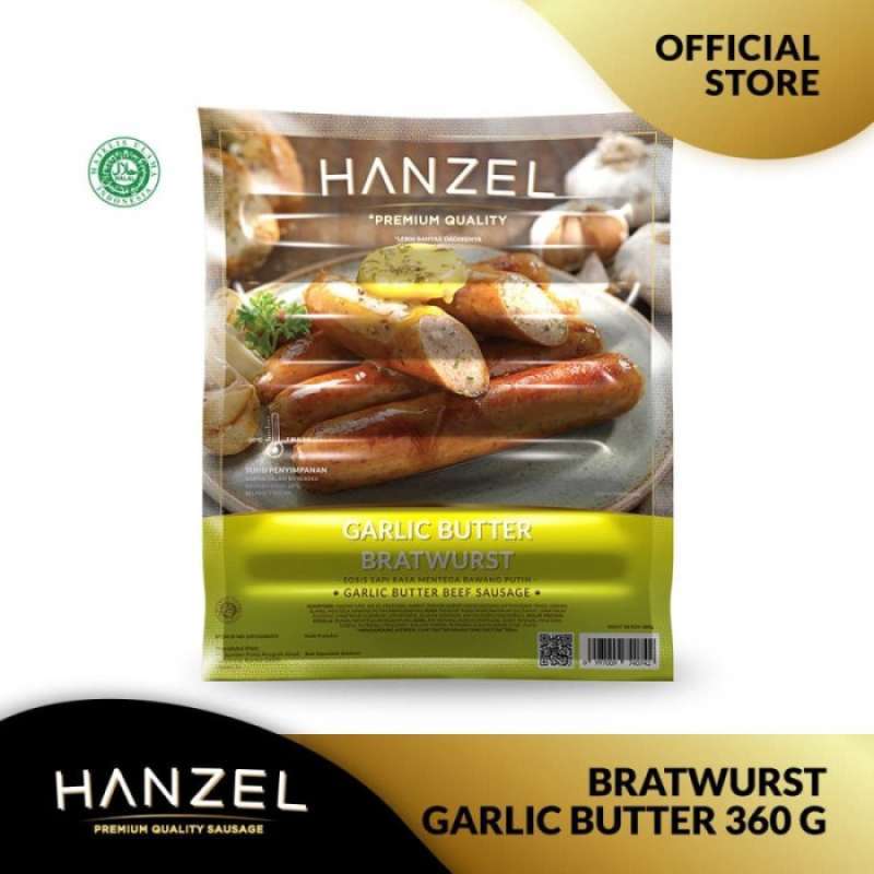 Jual Hanzel Sosis Bratwurst Garlic Butter 360 Gram Isi 5 Pcs Di Seller ...