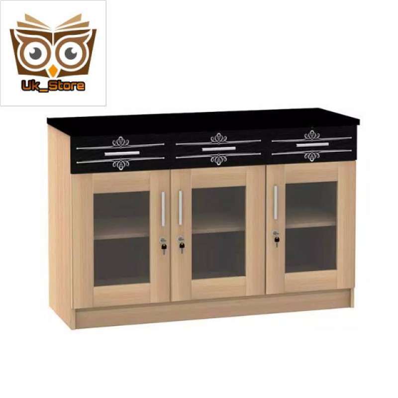 Jual KITCHEN SET BAWAH MINIMALIS KITCHEN SET LEMARI MAKANAN RAK PIRING ...