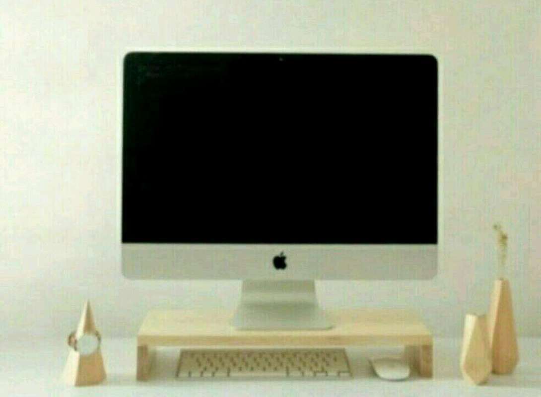 Promo Meja Laptop/Stand Tempat Duduk Meja Monitor Kayu Jatibelanda ...