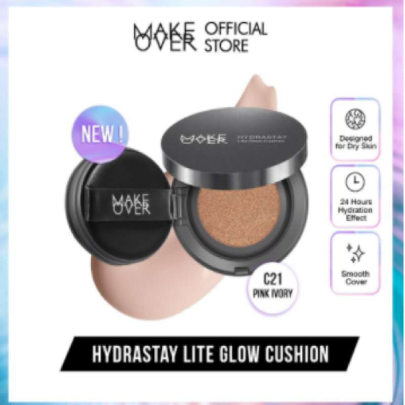 Jual NEW MAKE OVER Hydrastay Lite Glow Cushion MakeOver Cushion Kulit ...