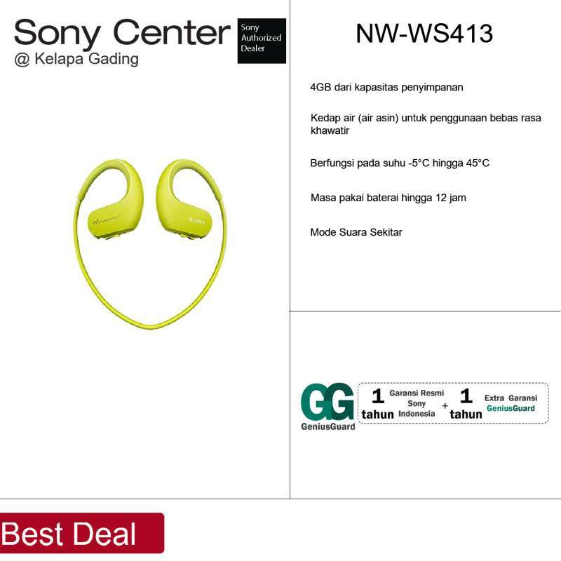 Jual Sony Center Jakarta - SONY NW-WS413 Walkman MP3 Player [Original ...
