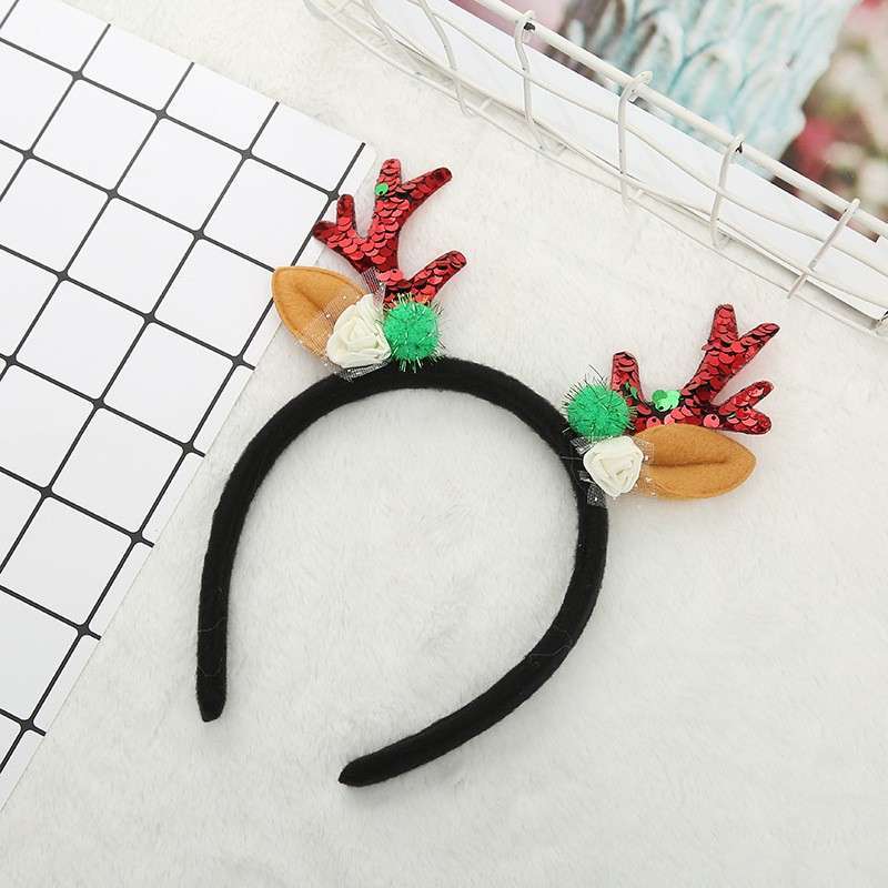 Promo Bando Bandana Christmas Aksesoris Natal Tanduk Rusa Telinga Manik ...