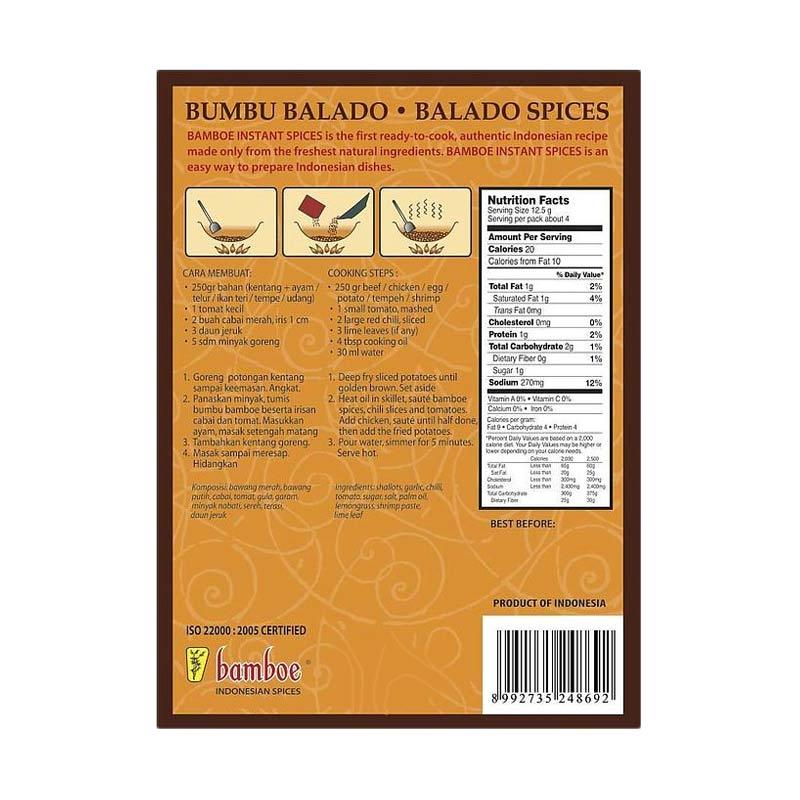 Jual Bamboe Balado Bumbu Instan [50 Gr] Di Seller Darma Medika - Darma ...