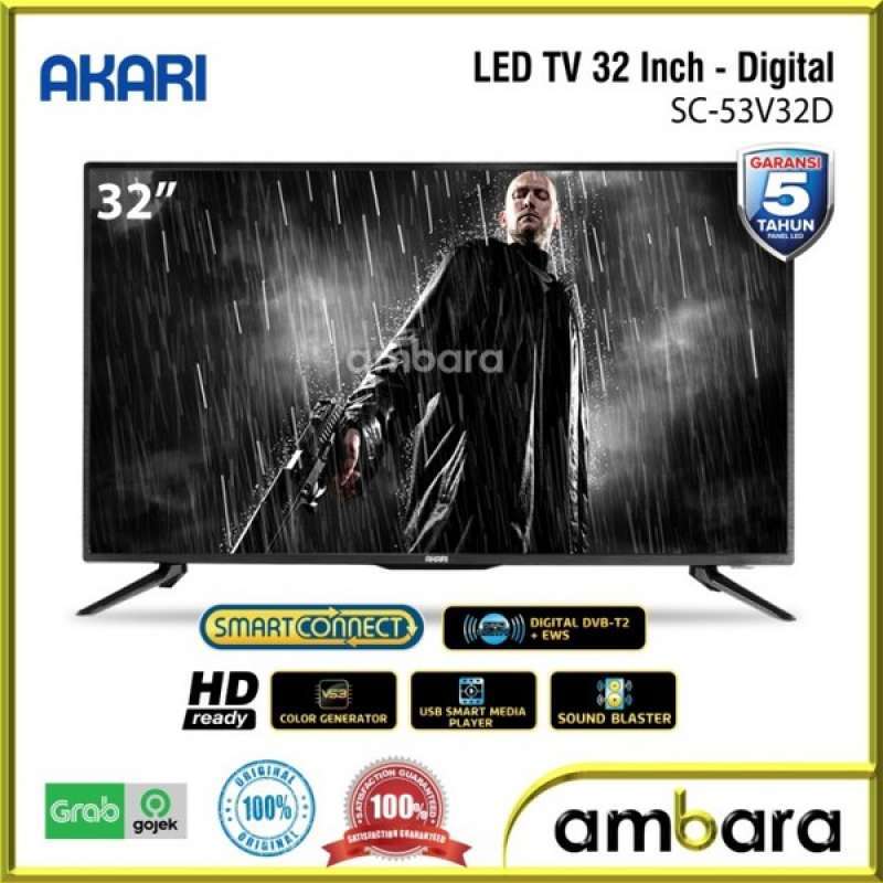 Jual Smart Tv Akari Sc-53V32 Tv Led 32 Inch Smart Connect - Garansi 5 ...