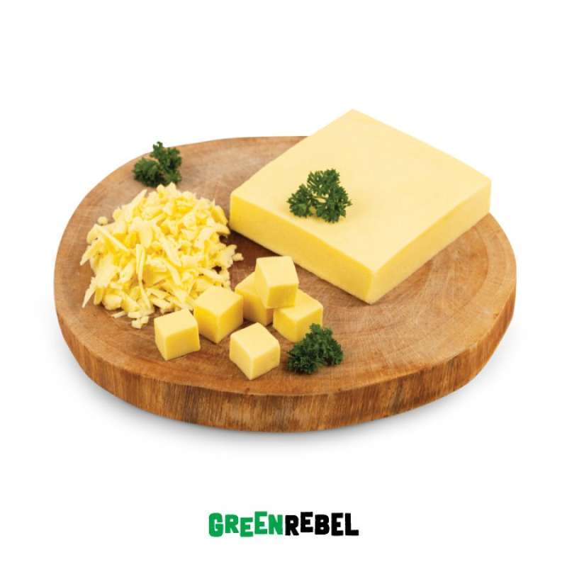 Jual Green Rebel - Cheddar-style Block / Keju Cheddar Vegan Cheese Di ...