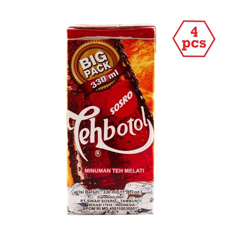 Jual Sosro Teh Botol Kotak Minuman Teh [330 mL/ 4 pcs] di Seller Alfamart Click & Collect ...