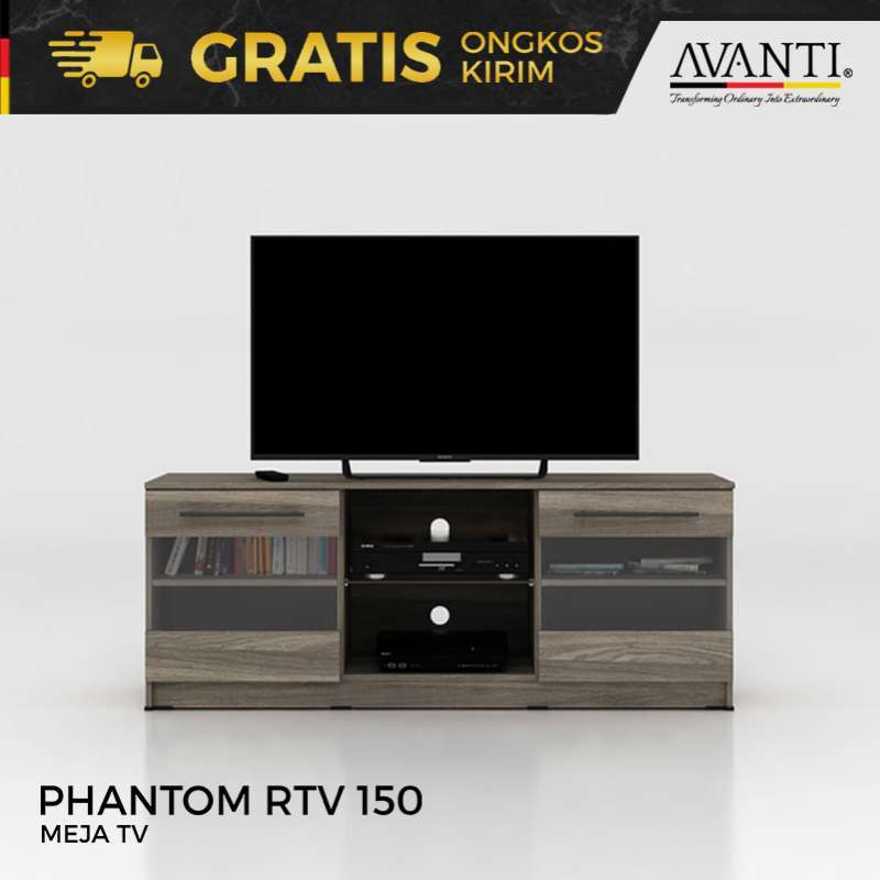 Jual Avanti Rak TV Panjang Minimalis / Meja TV Motif Kayu / PHANTOM RTV ...