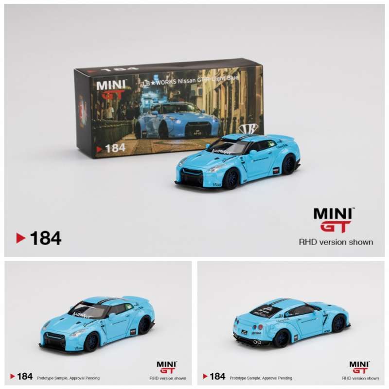 Jual Mini GT MiniGT LB Works LBWK Nissan GTR R35 Light Blue Macau ...