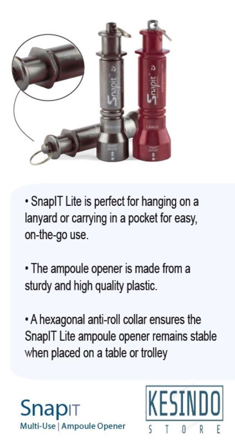 Jual Snapit Pembuka Ampul Ampoule Opener Snapit Reguler - Original Biru ...