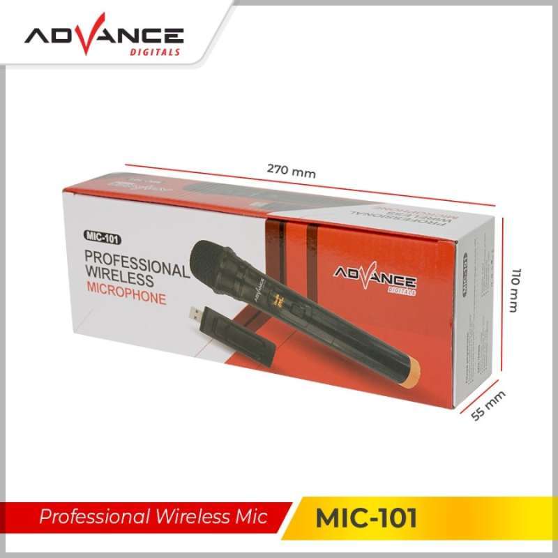 Promo Advance Mic Professional Wireless Microphone Single Mic-101 Mic ...