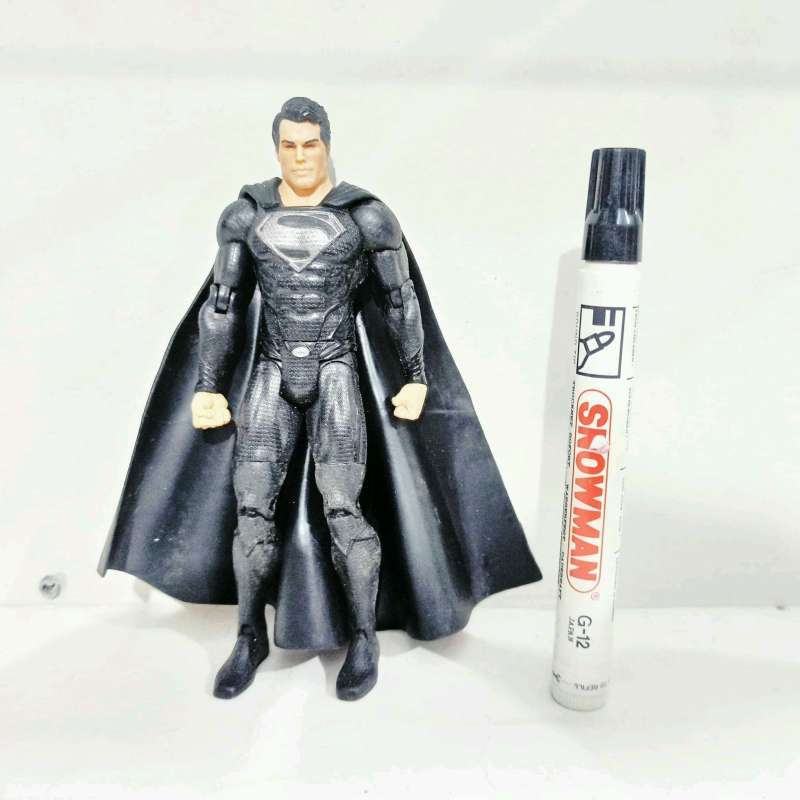Jual Mainan Acton Figure Superman Man Of Steel Black Suit Movie Master ...