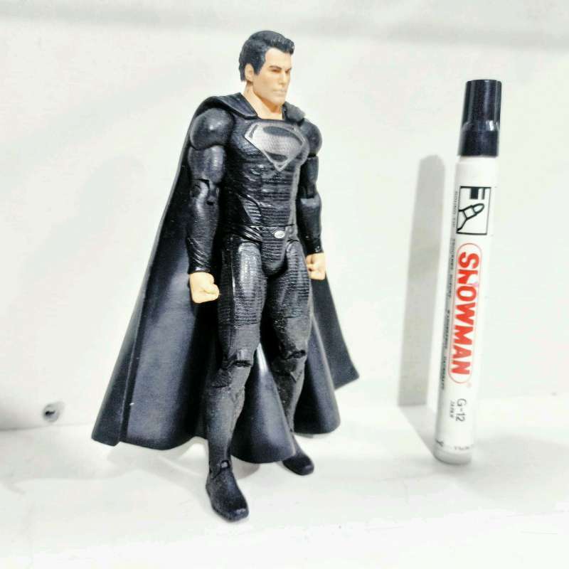 Jual Mainan Acton Figure Superman Man Of Steel Black Suit Movie Master ...