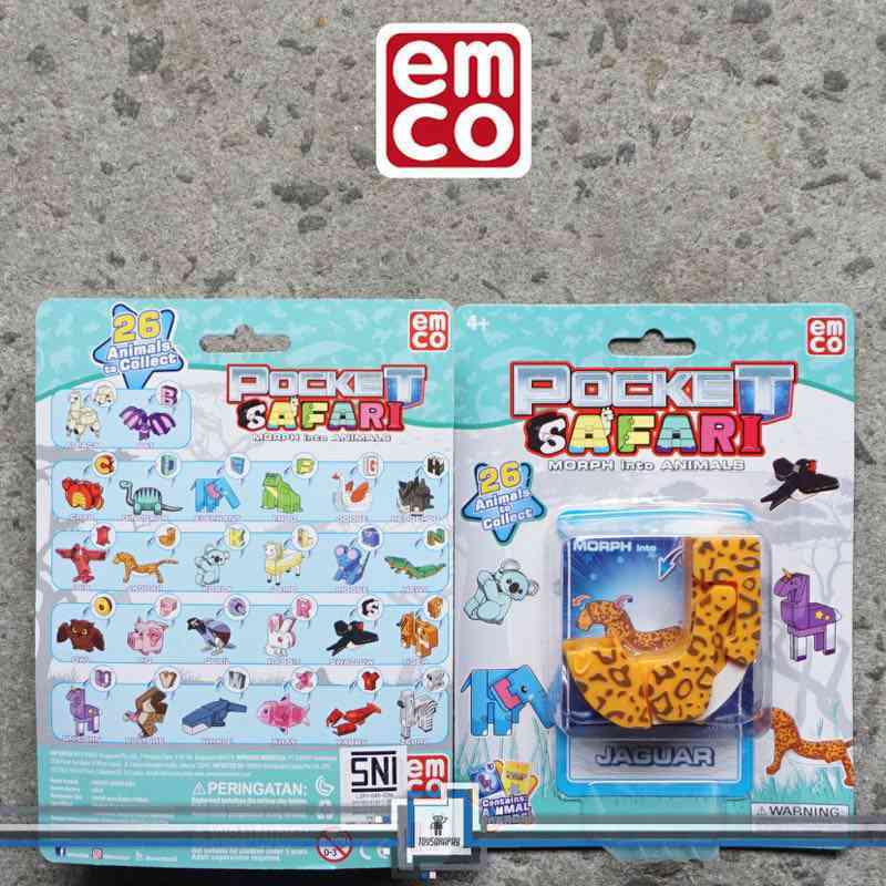 Jual Emco Pocket Safari JAGUAR Letter J Morphers Transformers Robot ...