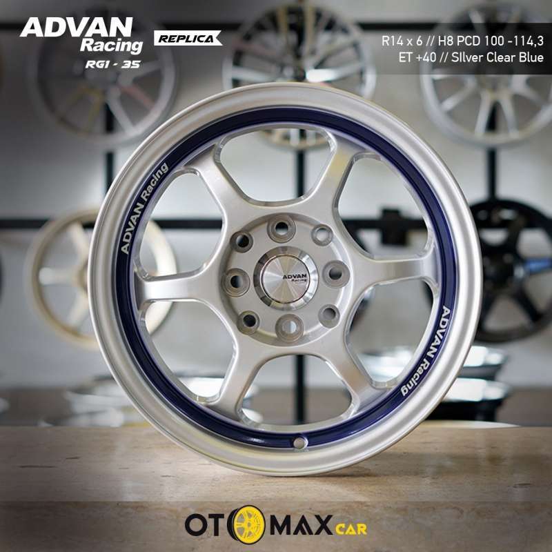 Jual Velg Mobil Advan Racing (RG1-35) Ring 14 Silver Clear Blue di Seller OTOMAX OFFICIAL STORE ...