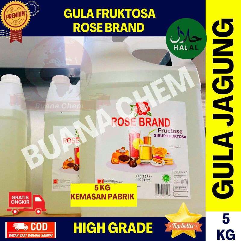 Jual Gula Cair Rose Brand 5kg Gula Jagung Fructose Rose Brand di Seller ...