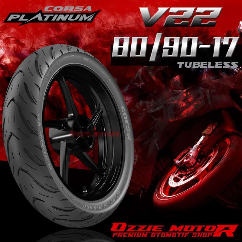 Jual Ban CORSA PLATINUM V22 80/90-17 Tubless Ban motor Bebek di Seller ...