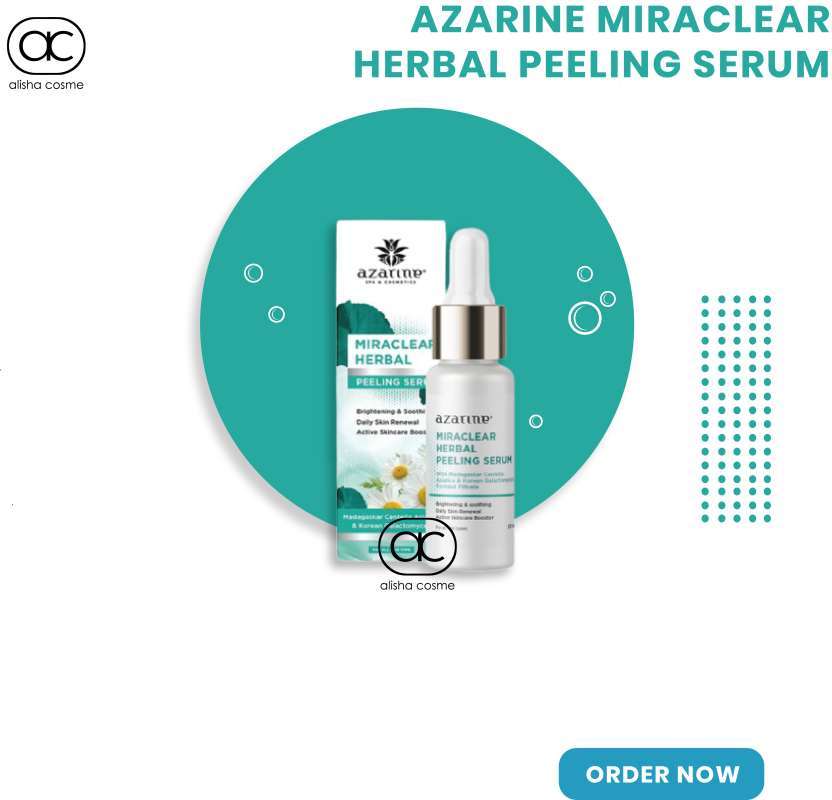 Jual AZARINE MIRACLEAR HERBAL PEELING SERUM 20 ML di Seller Alisha ...