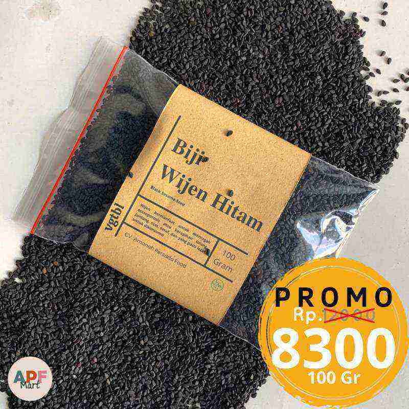 Jual Wijen Hitam Black Sesame Seed Goma Kuro Taburan makanan korea ...