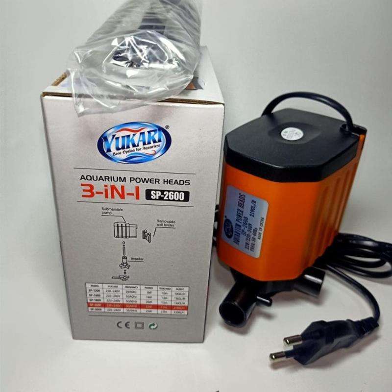 Jual Aquarium Power Heads 3in1 SP-2600 Yukari Pompa Air Celup Akuarium di Seller SAKKAI PRO ...